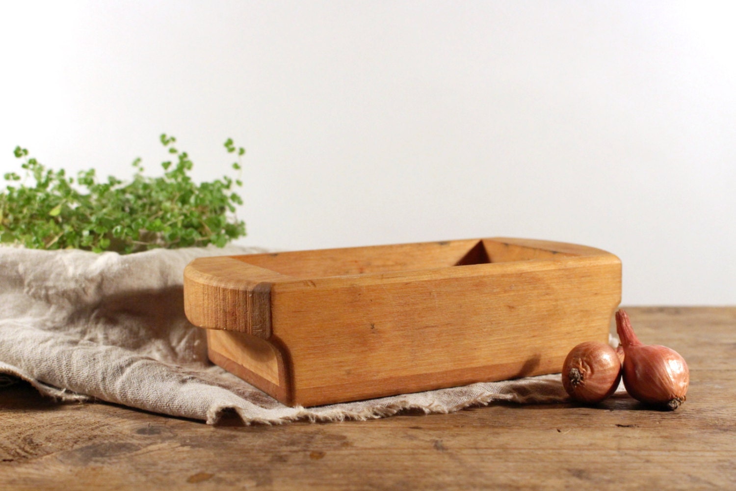 Vintage Swedish Wooden Box, Primitive Wood Box, Small Wooden Vessel ...