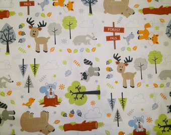 Moose print fabric | Etsy