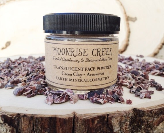 Translucent Face Powder Green Clay Arrowroot by MoonriseCreek