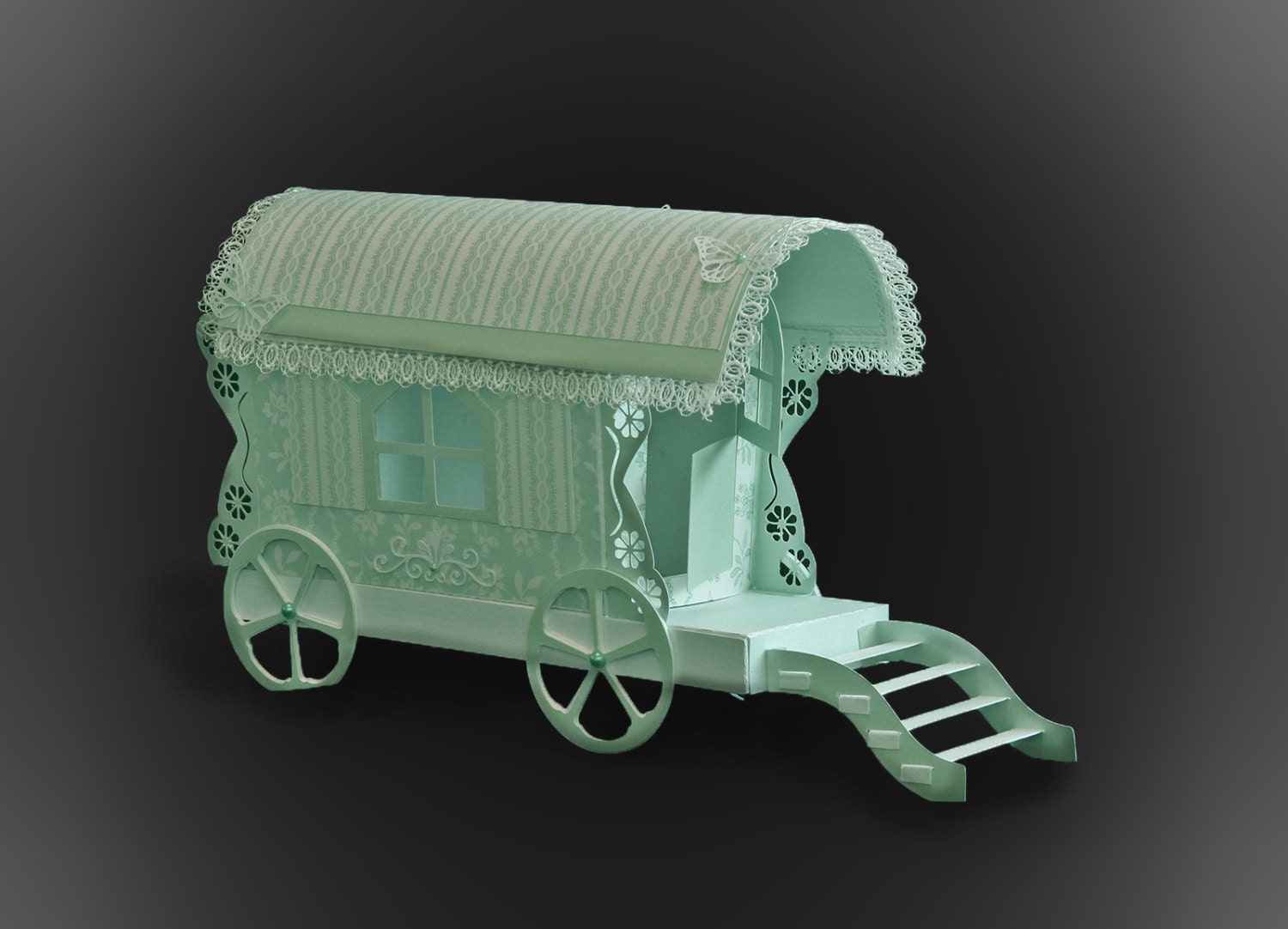 3D SVG Gypsy/travellers Caravan SVG digital downlaod