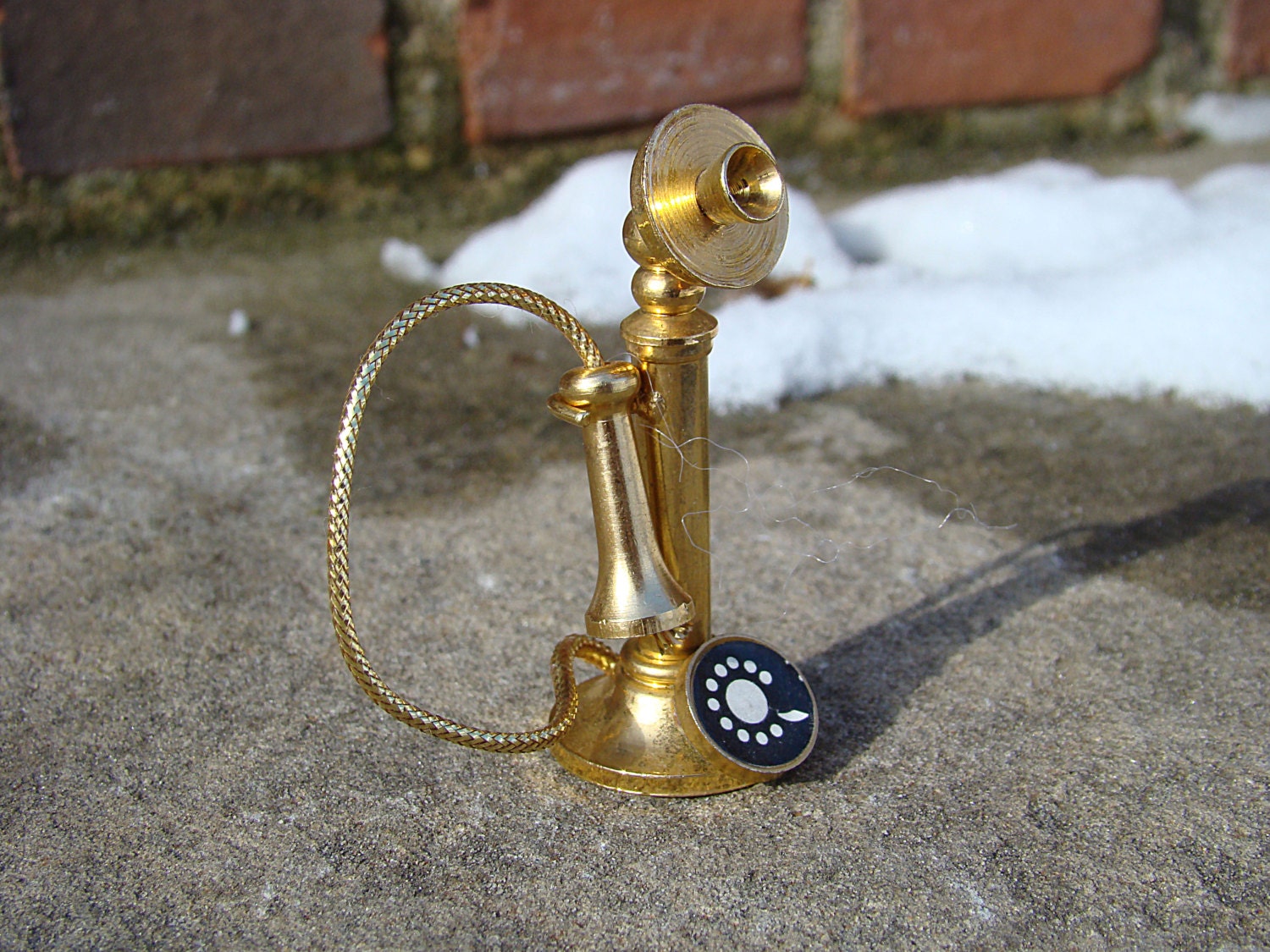 Vintage collection 1970’s brass miniature dollhouse Old Fashion ...