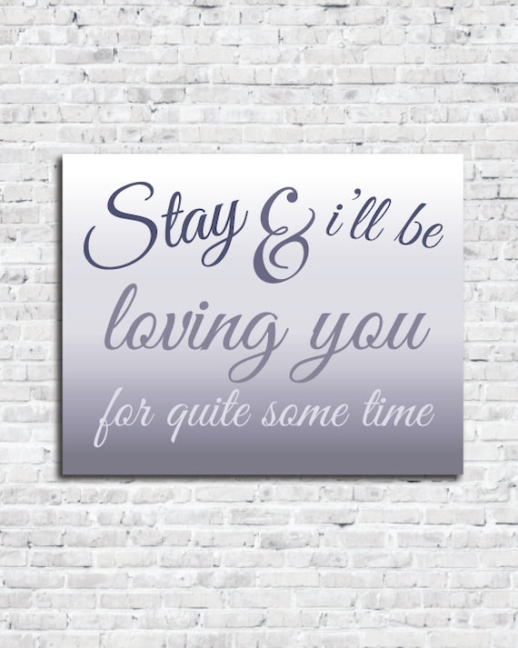 Stay Lyrics By Taylor Swift Print