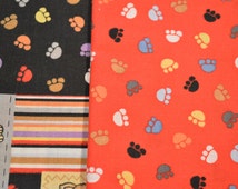 Popular items for paw print fabric on Etsy