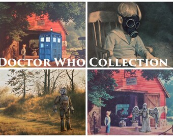 Doctor Who Parody Art Collection - 4 Prints or Posters - Repurposed ...
