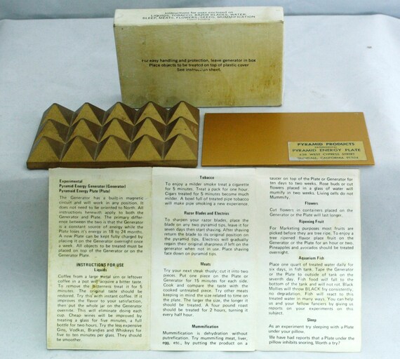 Experimental Pyramid Energy Generator & Plate Pyramid
