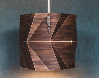 Wood Pendant Light Ceiling Light Fixture Wood Lamp Shade