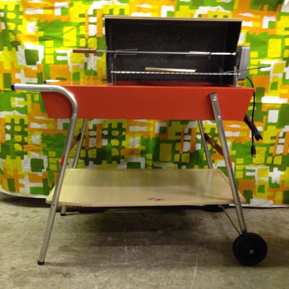 Vintage 1950's 60's Structo Orange Barbecue Charcoal