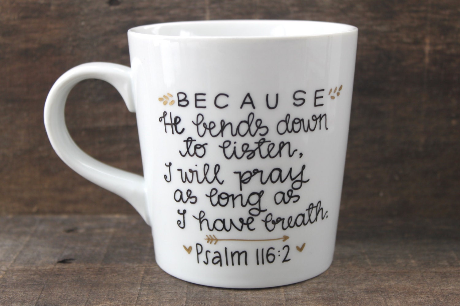 Christian Coffee Mug Psalm 116 Hand By Morningsunshineshop