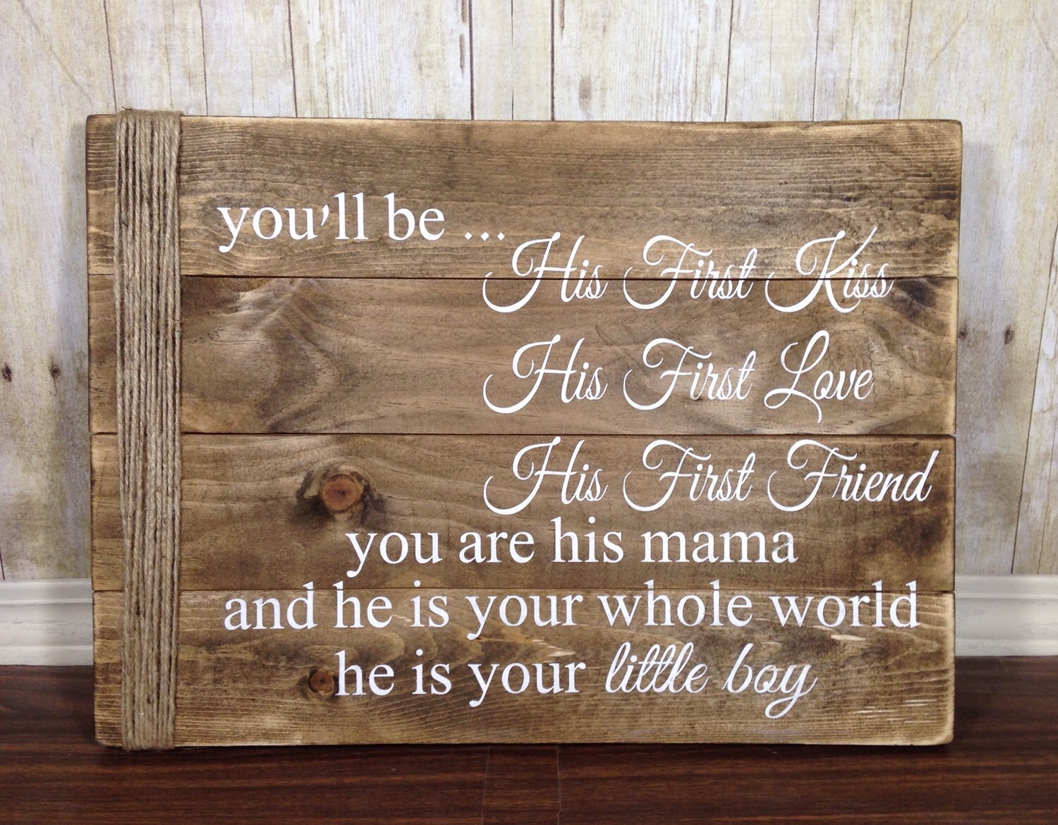 Baby Boy Nursery Rustic Wood Nursery Little Boy Sign