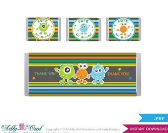 Monsters candy bar | Etsy