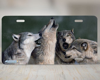 Wolf license plate | Etsy