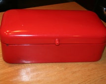 Popular items for metal bread box on Etsy