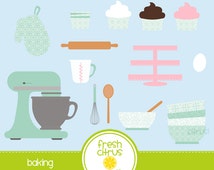 Popular items for baking clip art on Etsy