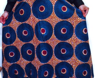 Obon Ankara long skirt, African print maxi skirt, Kitenge skirt, Tribal ...