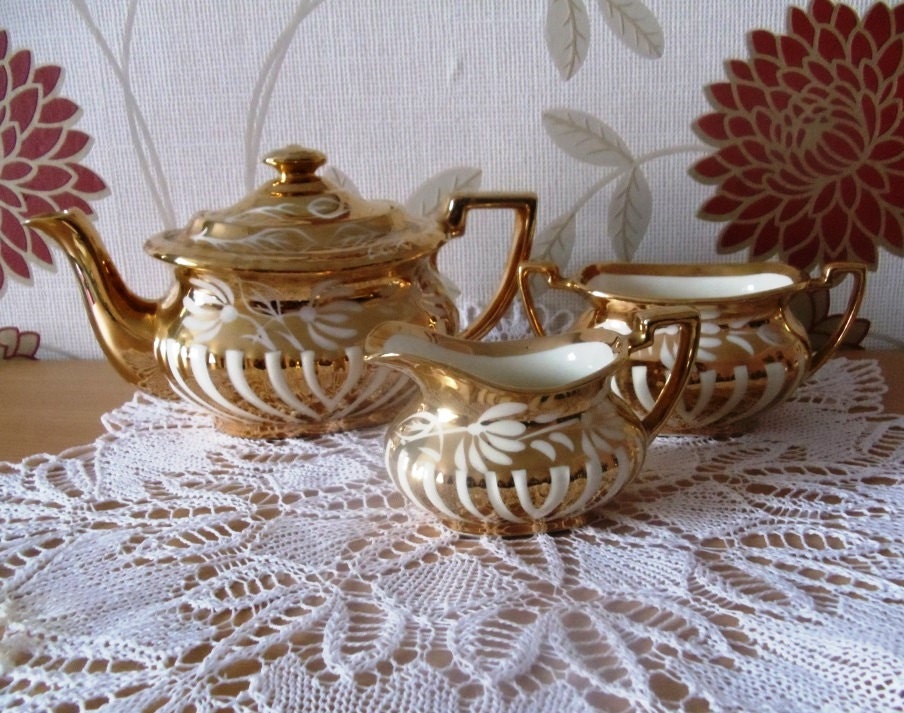 Georgian Gibson England Tea Set