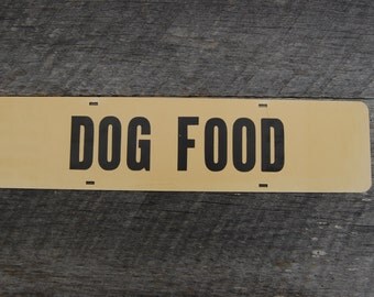 Vintage Dog Food Sign - Dog Food - Kitchen Sign - Old Grocery Sign ...
