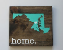 Unique custom state sign related items | Etsy