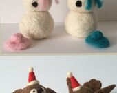 Felt hoppy needle felt kits by FeltHoppy on Etsy
