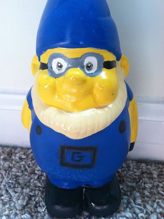 Items similar to Dispicable me inspired Minion ceramic gnome, inside ...