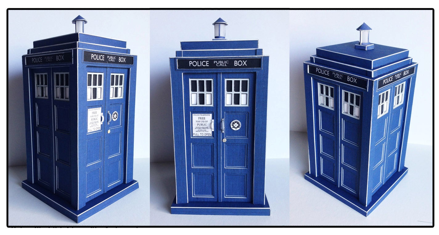 Make your own miniature Tardis inspired by Doctor Who