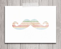 Unique mustache decor related items | Etsy