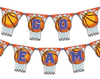 Basketball banner | Etsy
