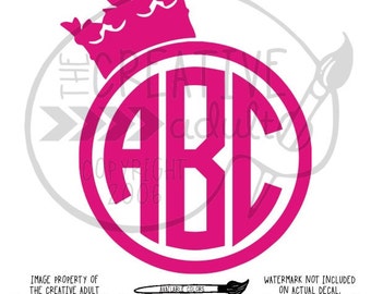 Popular items for crown monogram on Etsy