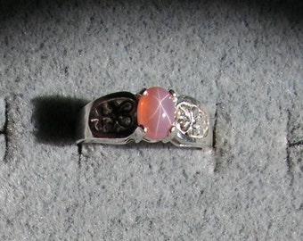 Popular items for pink star sapphire on Etsy