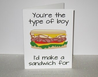 Funny boyfriend card | Etsy