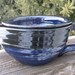 shaving scuttle navy and black