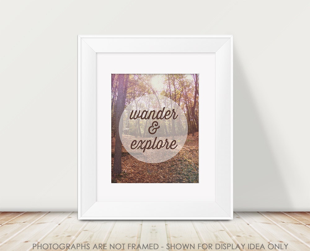 Wander and Explore Inspirational by JillianAudreyDesigns on Etsy