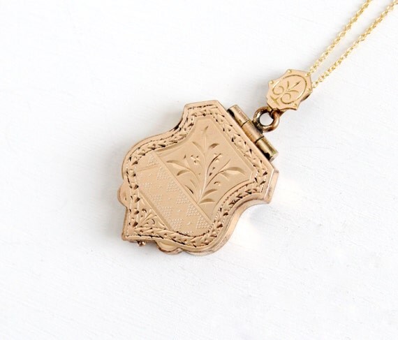 Sale Antique Victorian Magnifier Locket Pat'd 1877 Rare