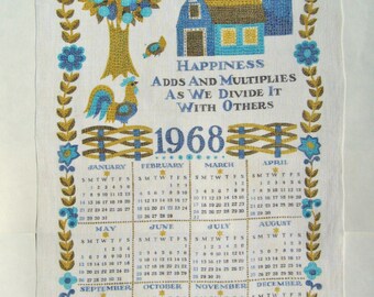 Popular items for 1968 calendar on Etsy