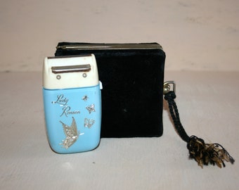 50s 60s Lady Ronson Vintage Electric Shaver Retro Bathroom Decor Blue ...