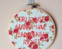 Popular items for feminist embroidery on Etsy
