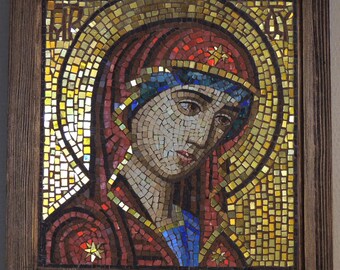 Virgin mary icon | Etsy