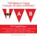 Printable DIY Christmas Pennant Banner FULL ALPHABET Custom