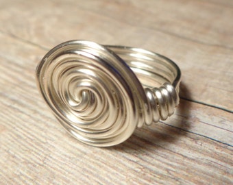 Popular items for silver wire ring on Etsy