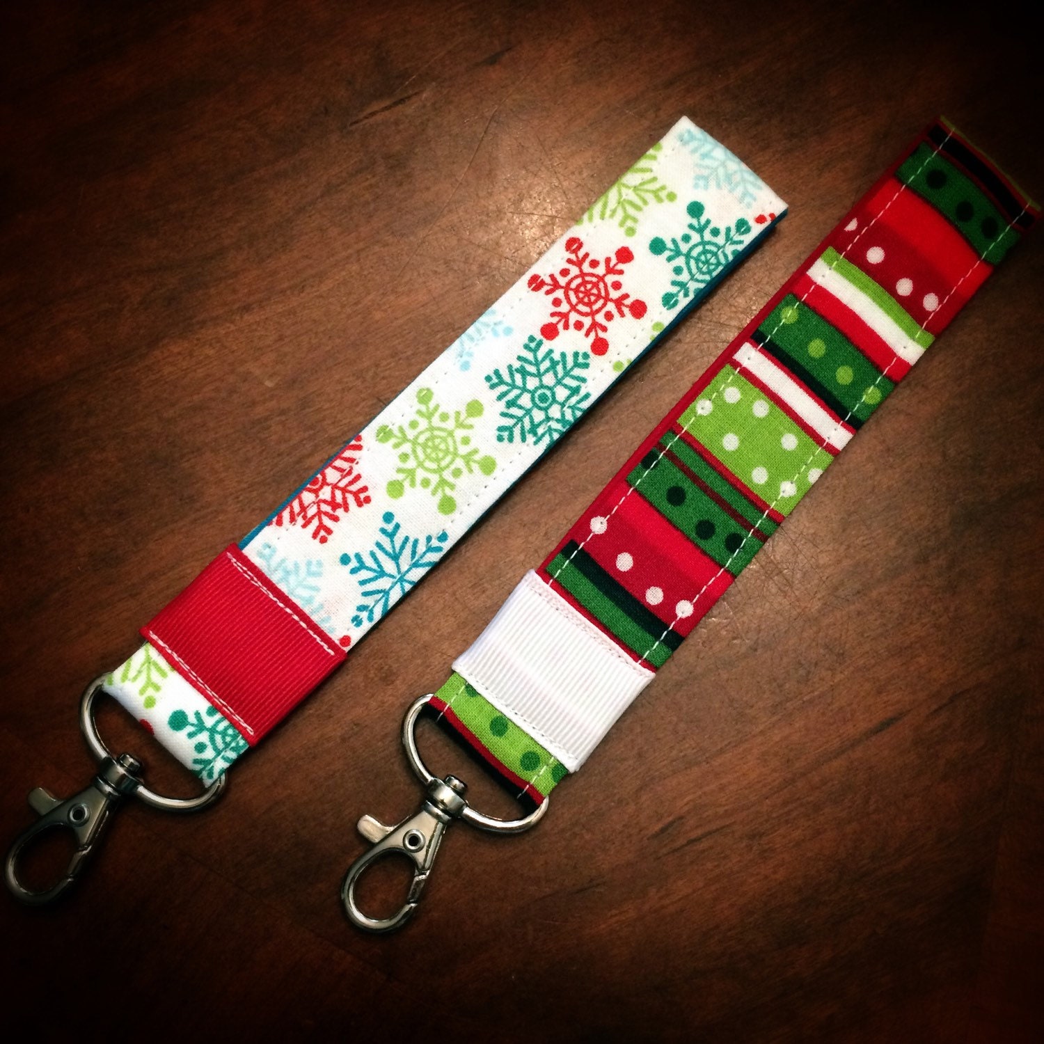 Christmas/Winter Keychains by MommaDsTrinkets on Etsy