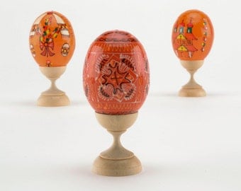 Popular items for carved wooden egg on Etsy