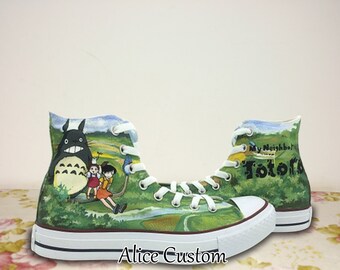 Popular items for totoro converse on Etsy