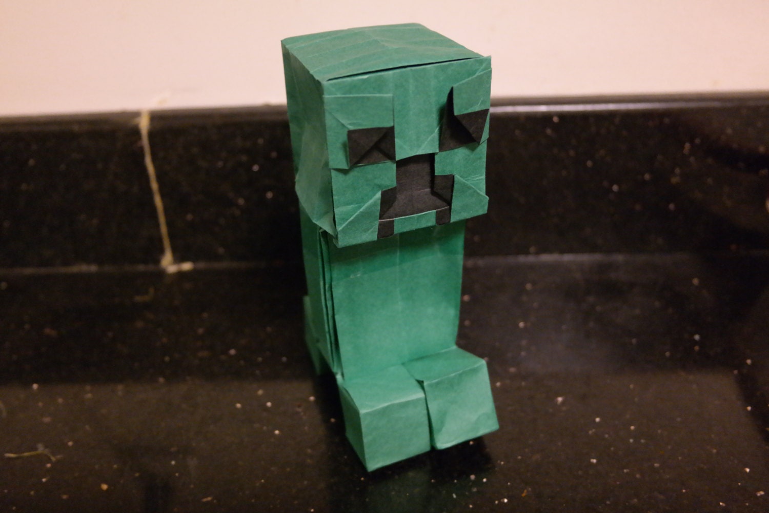Origami Minecraft Creeper by CollegeOrigami on Etsy