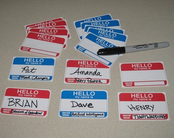 Unique party name tags related items | Etsy