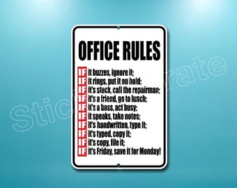 Office rules | Etsy