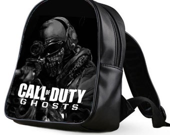 Call Of Duty Ghosts Backpack Laptop School Bag Black/ White - S/ M/ L