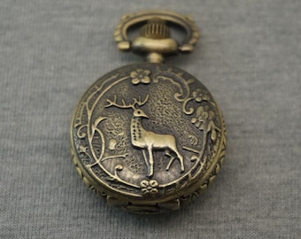 Deer pocket watch | Etsy