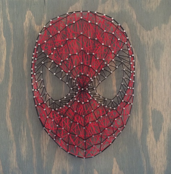 Items similar to Spider-man String Art on Etsy