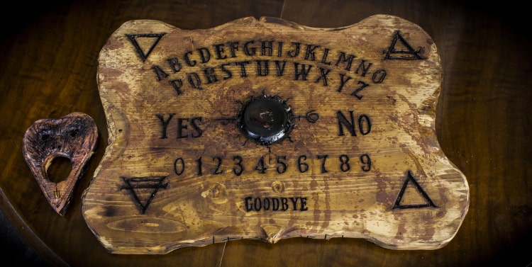 Real Ouija board Wood Hand-Sculpted by OrionOddities on Etsy