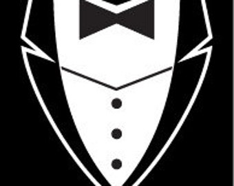 Tuxedo decal | Etsy