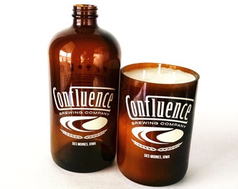 Items similar to Munchie MANDLE - Man Candle in Recycled Beer Bottle ...